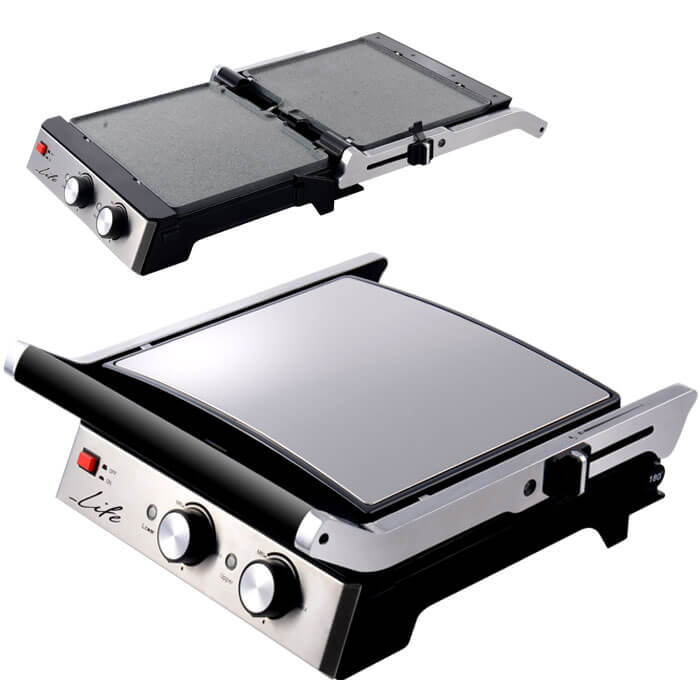 Life The GrillFather Τοστιέρα Γκριλιέρα με Αποσπώμενες Πλάκες για 4 ...